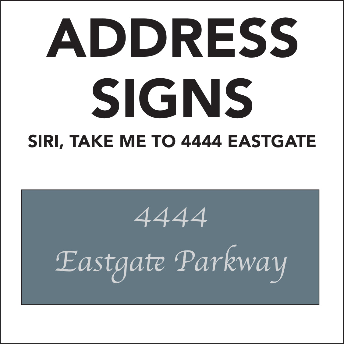 Address Signs – The CondoSigns Store