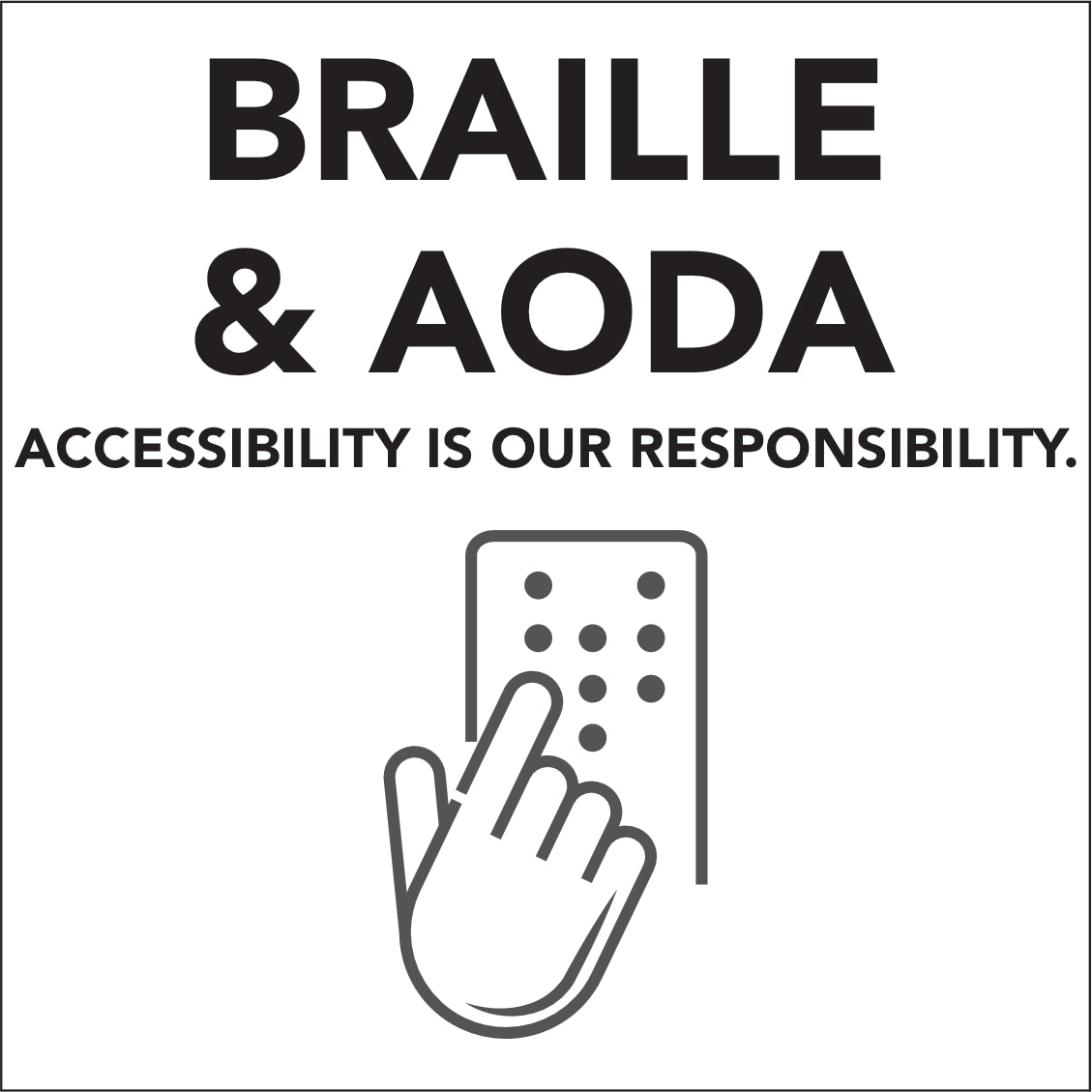 Braille & AODA Signage – The CondoSigns Store