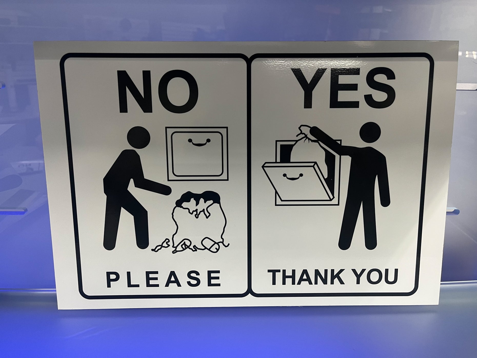 Garbage Chute Instructions (Yes & No Graphics) – The CondoSigns Store