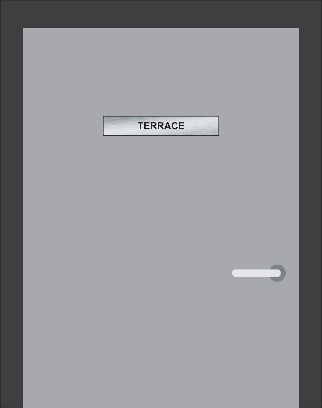 Terrace Door Plate (12" x 2") – The CondoSigns Store